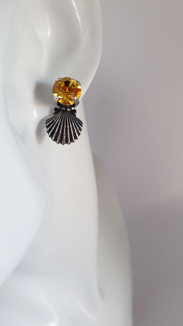 Buttercup Shell Stud Earrings – Earrings by Pamela